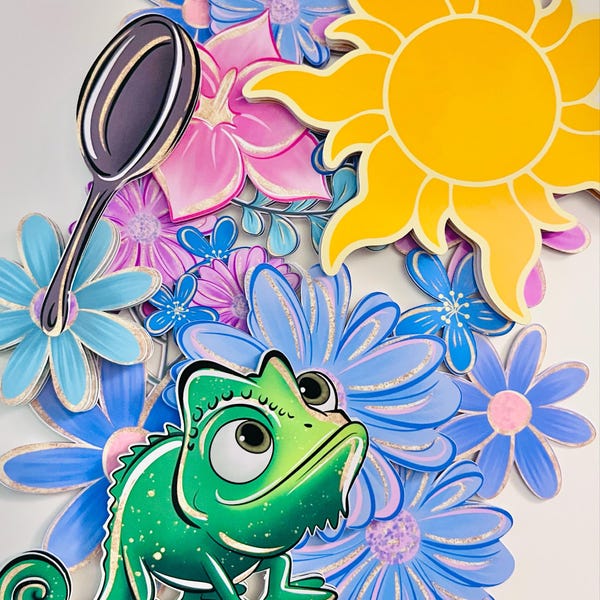 Rapunzel, Kids Digital Backgrounds, Tangled Scrapbook Paper, Rapunzel ...