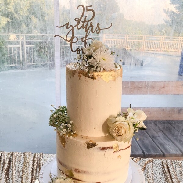 30th Anniversary Cake Topper, 30 Years of Love, 30th Wedding ...