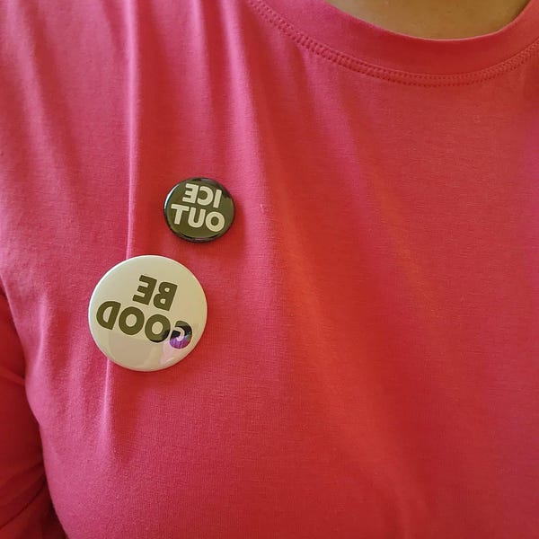ICE OUT – Anti-ice Agents Protest Pin, No ICE Political Activist Design ...