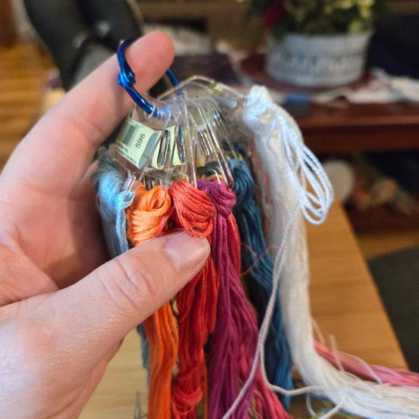 Floss Drops DMC Label Ultra Thin Acrylic Embroidery Thread Organizers ...