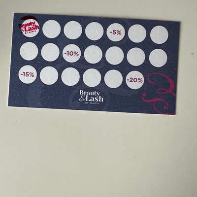 Custom Loyalty Card Self Inking Stamp, Small Logo Stamp, Loyalty Card ...