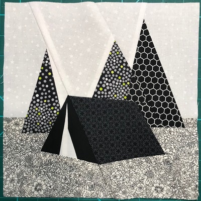 Camping Tent Paper Pieced Quilt Block Pattern PDF - Etsy