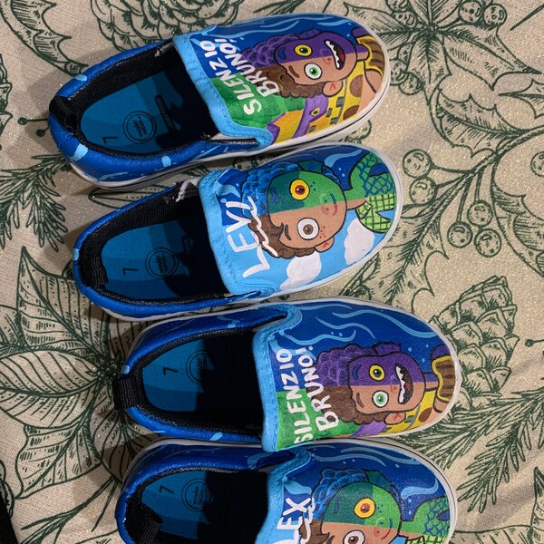 Luca Painted Shoes - Etsy