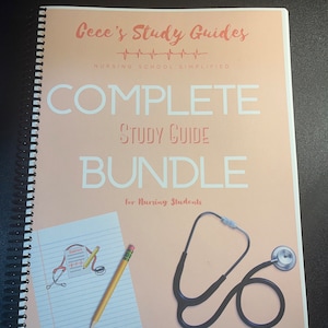 DIGITAL Complete Study Guide Bundle for Nursing Students Nursing Notes ...