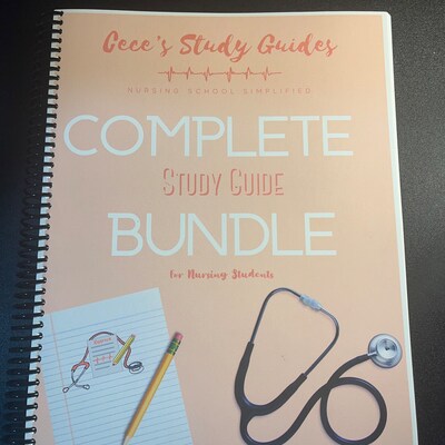 DIGITAL Complete Study Guide Bundle for Nursing Students Nursing Notes ...