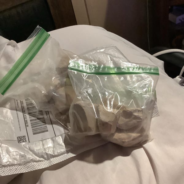 CRUMBS & POWDER (mixed) Facial Clay/ Calabash Chalk / African Kaolin ...