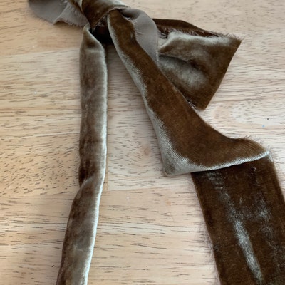 Velvet Ribbon Wedding Bouquet Ribbons Velvet Ribbon Raw Edge Silk ...