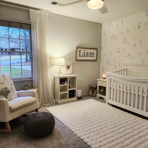 Wood Boy Crib Name Sign, Large Custom Baby Name Sign, Nursery Art Wall ...