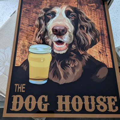 The Dog House Your Own Dog Personalised Swinging Custom Made Hanging ...