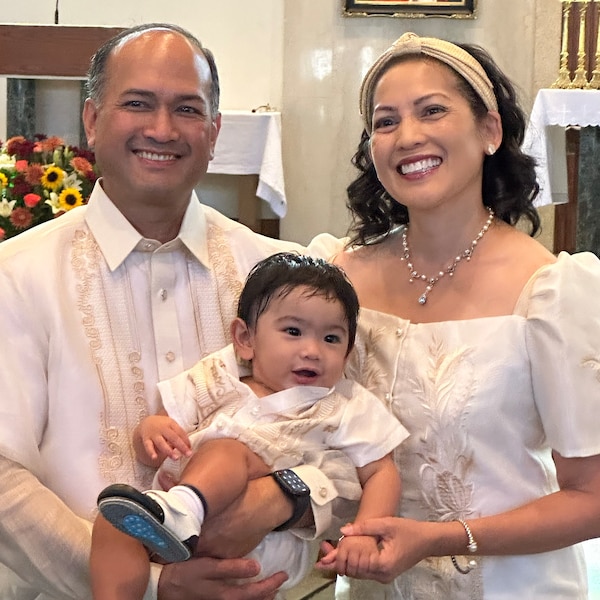 BAPTISMAL BARONG TAGALOG Set for Baby Boys Romper With Inner Lining ...