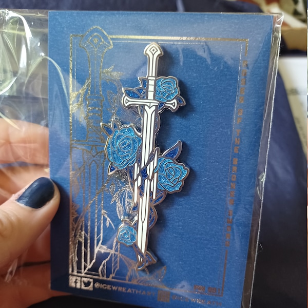 Roses of the Broken Sword | 80mm Enamel Pin - Etsy