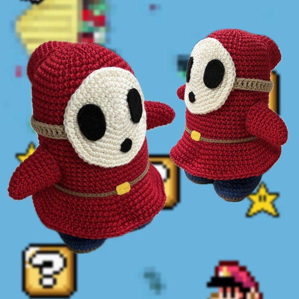 Shy Guy Mario Video Game Amigurumi Crochet Pattern | Amigurumi Crochet | PDF Pattern | ENG/ESP ...