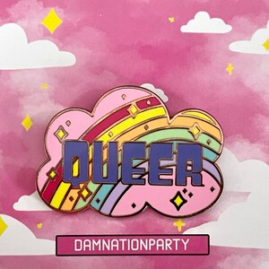 Bigender LGBTQIA Enamel Pin - Etsy