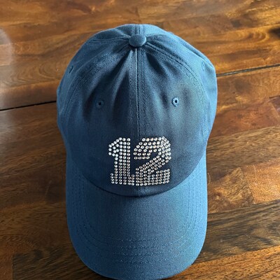 LAX Mom Navy Visor Lacrosse Rhinestones School Spirit - Etsy