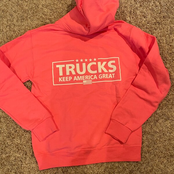 Trucking for America Hoodie. Peterbilt 379 Semi Truck Big Rig 18 ...