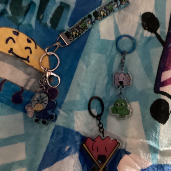 Firey Bfdi Keychain - Bfdi - Battle for Dream Island - BFB - Battle for ...