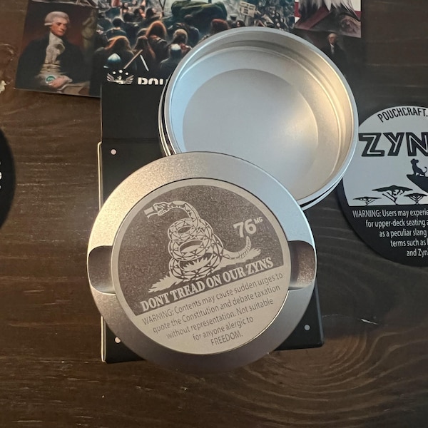 Metal Zyn Can, Metal Snus Can, Zyn Tin, Snus Container, Snus Holder ...