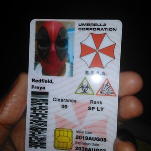 Custom Umbrella Corporation CAC Style ID Card / Badge | Etsy