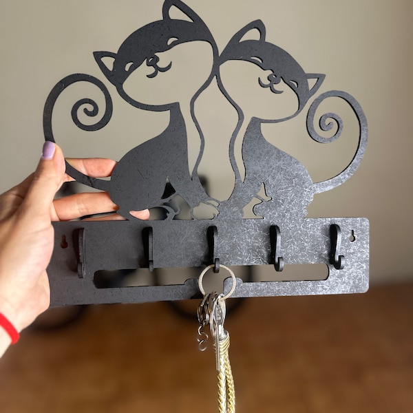 Key Hanger for Wall. Cat Leash Holder. Svg - Cdr - Dxf - Pdf - Ai File ...