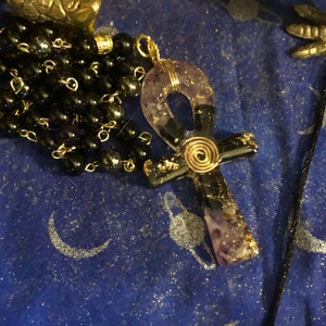 Amethyst Ankh Pendant - Etsy