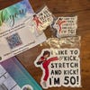50th Birthday Die Cut Sticker Pack, Happy 50th Birthday, the Big 50 ...