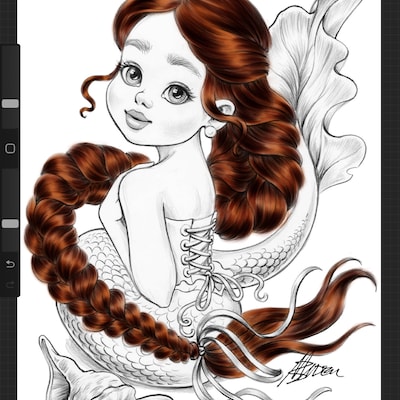 Dreamy Cartoon Hair Kit, Procreate Hair Brushes, Procreate Brushes ...