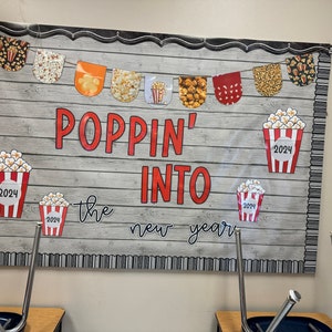 Modern Christmas Classroom Decor Printable Boho Bulletin Board Decor ...