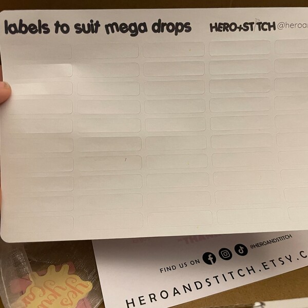 MIDI Floss Thread Drops With Label Tag Slot Cross Stitch, Embroidery ...