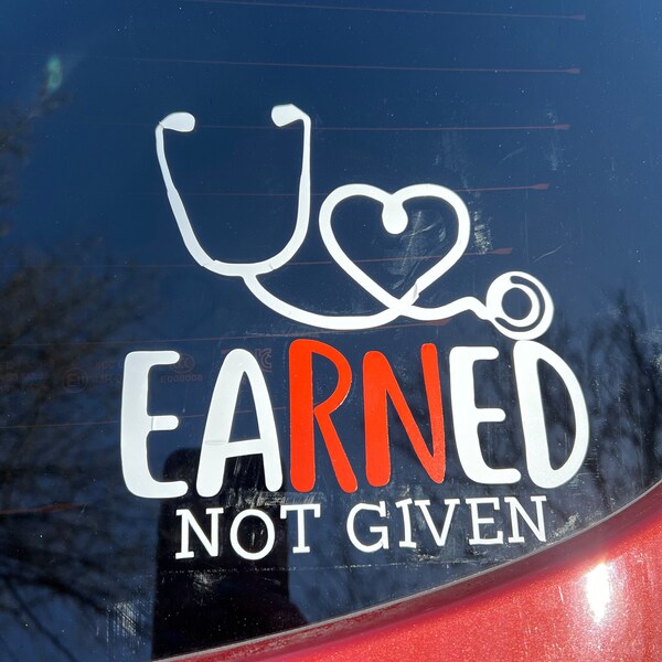 RN Vinyl Decal | Registered Nurse Decal | Rn Decal | Car Decal | Custom ...