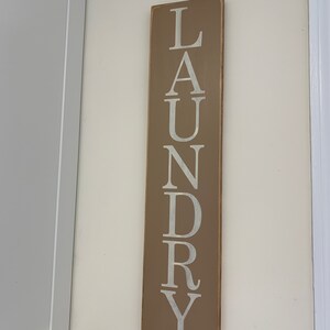 Vertical Laundry Room Sign, Rustic Laundry Room Decor, Farmhouse Wall ...