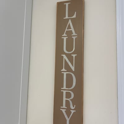 Vertical Laundry Room Sign, Rustic Laundry Room Decor, Farmhouse Wall ...