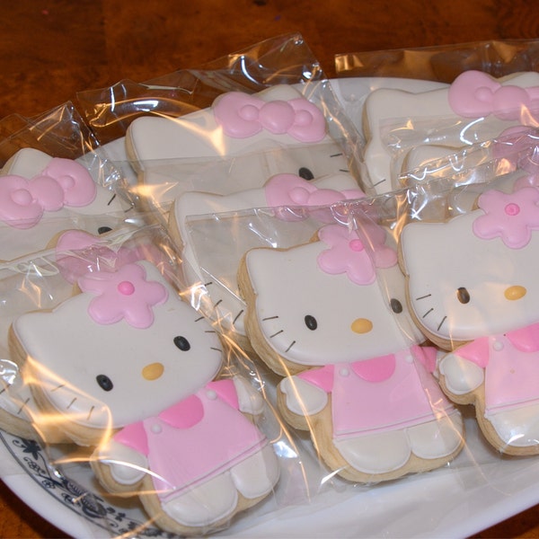 Hello Kitty Decorated Cookies - Etsy