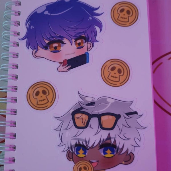 Obey Me! Shall We Date Chibis Stickers 1 & 2 | Mammon, Lucifer, Asmo ...