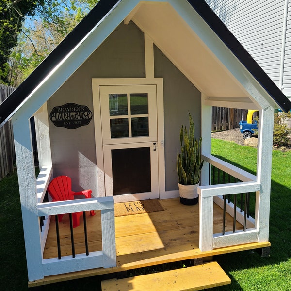 Personalized Playhouse Sign, Custom Name Metal Sign, Treehouse Sign ...