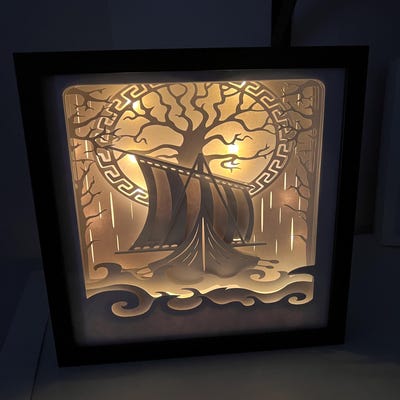 6 Printable LED Shadow Painting Template: Create Your Own Light Art - Etsy