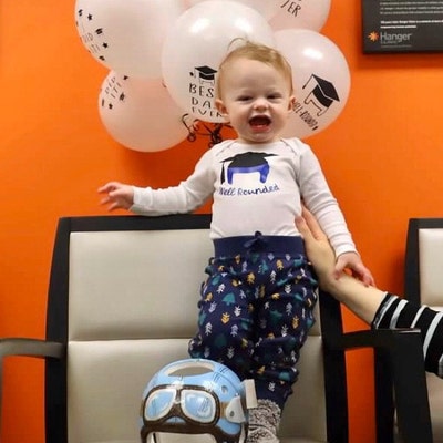 Well Rounded Cranial Helmet Graduation SVG, DXF, PNG, Helmet Graduation ...