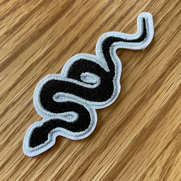 Black Snake Patch, Iron on Patch, Embroidered Patch, Funny Patch, Cool ...