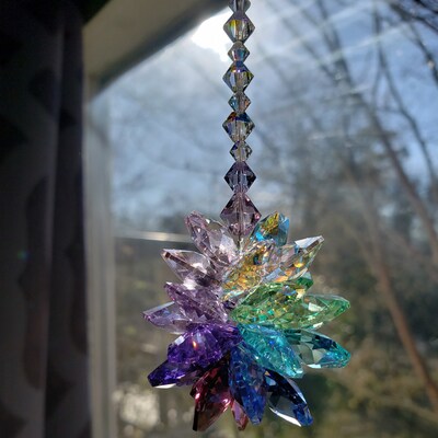 Rare Retired 8 Swarovski Crystal Fall Autumn Crystal AB Leaf Rainbow ...