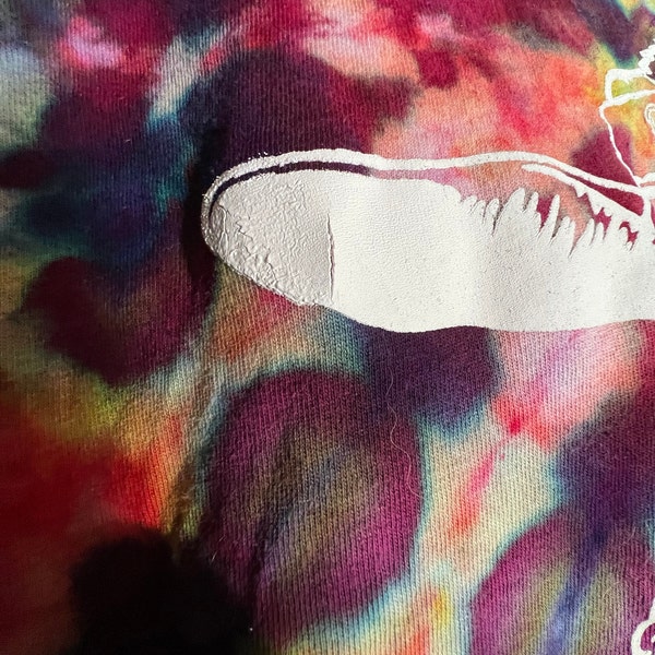 Large Reverse Ice Dye/tie Dye Shirt Gildan 100% Cotton - From Toasted ...