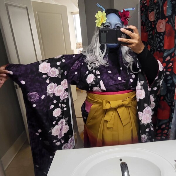 Ninja Kimono/ Kimono Haori for NINJA/ for YASUKE/ Authentic Kimono for ...