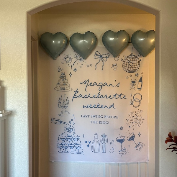 Personalized Bachelorette Party Decor, Bachelorette Beach Party Weekend ...