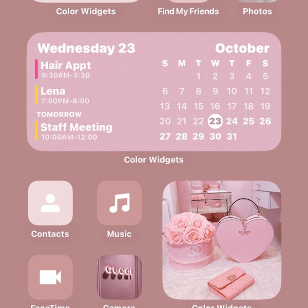 Cute Pink Gingham Desktop Icons Set | Kawaii Coquette Wallpapers, Icons ...