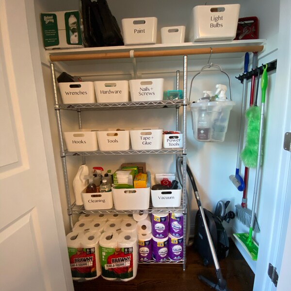 Custom Storage Bin Labels - Custom Organizing Stickers - Storage Tub ...