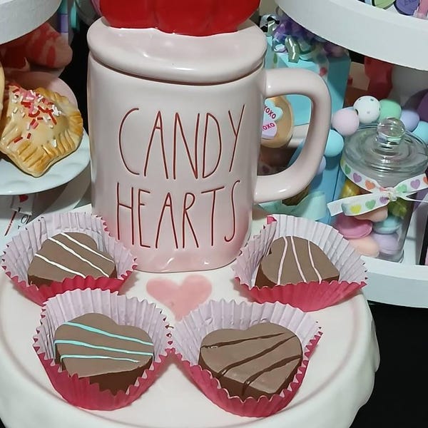 Chocolate Candy, Chocolate Lover Gift Set of 4 Chocolate Treats, Fake ...