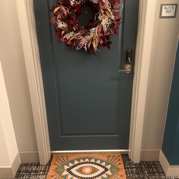 Everyday Farmhouse Greenery Eucalyptus Wreath Cottage Front Door Décor ...