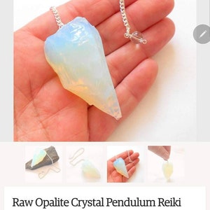 Raw Opalite Crystal Pendulum Reiki Wicca Divination Tool | Etsy