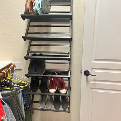Entryway Metal Wall Mounted Shoe Storage Industrial Schuhregal Shelf ...