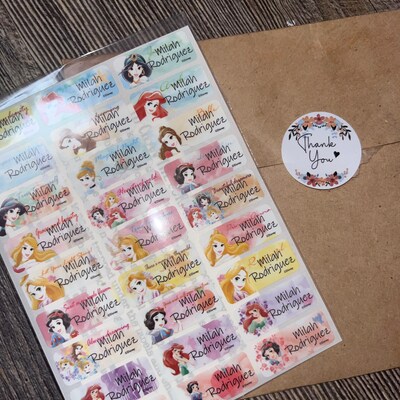 Personalized Name Stickers Kids Name Labels, Laptop Bottle Stickers ...