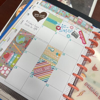 School Event Functional Planner Stickers Back to School Events - Etsy