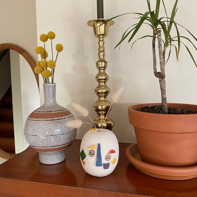 Frida / Handmade Ceramic Vase / Ceramic Face Vase / Funny Vase ...